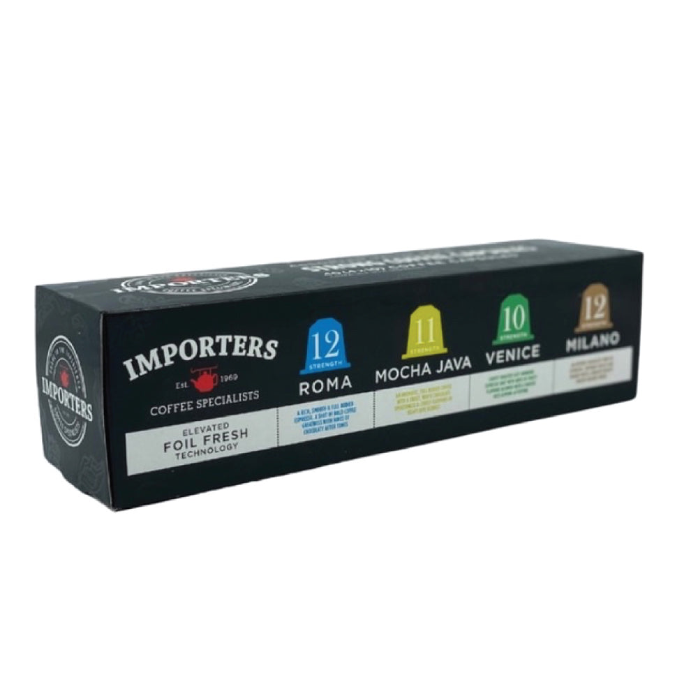 Importers Assorted Value Pack - 40 Nespresso Compatible Coffee Capsule ...