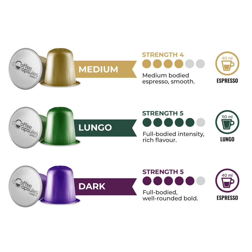 Signature Bestseller Bundle - 100 Nespresso Compatible Coffee Capsules ...