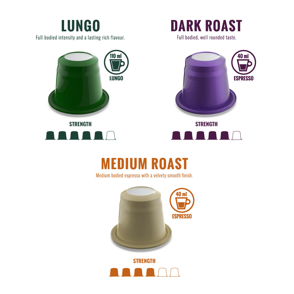 Signature Bestseller Bundle - 100 Nespresso Compatible Coffee Capsules ...