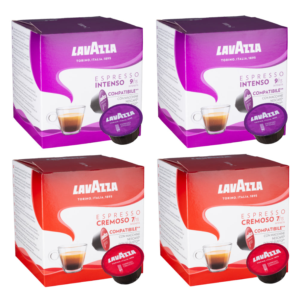 Lavazza Coffee Variety - 64 Nescafe Dolce Gusto compatible coffee caps ...