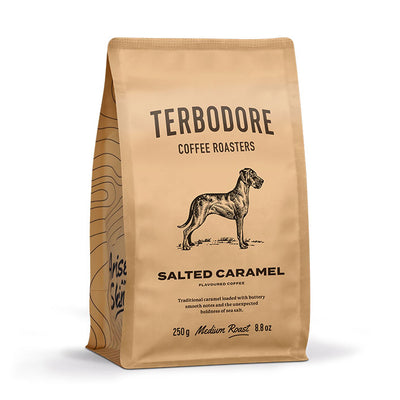 Terbodore Salted Caramel Filter Coffee - 250g – Coffee Capsules Direct