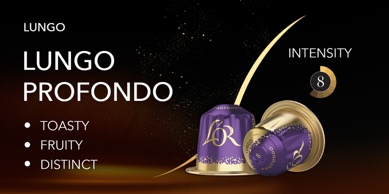 L'OR Lungo Profondo - 10 Aluminium Nespresso compatible coffee capsule ...